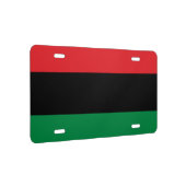 Pan African UNIA Flag License Plate | Zazzle