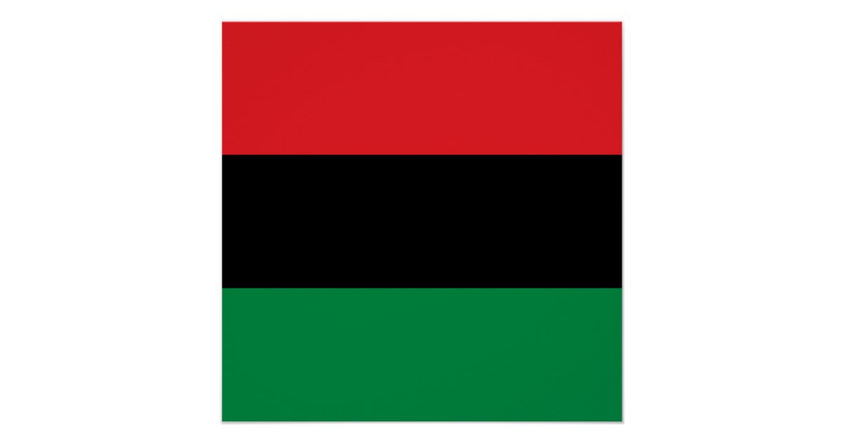 Pan African UNIA Flag Poster | Zazzle