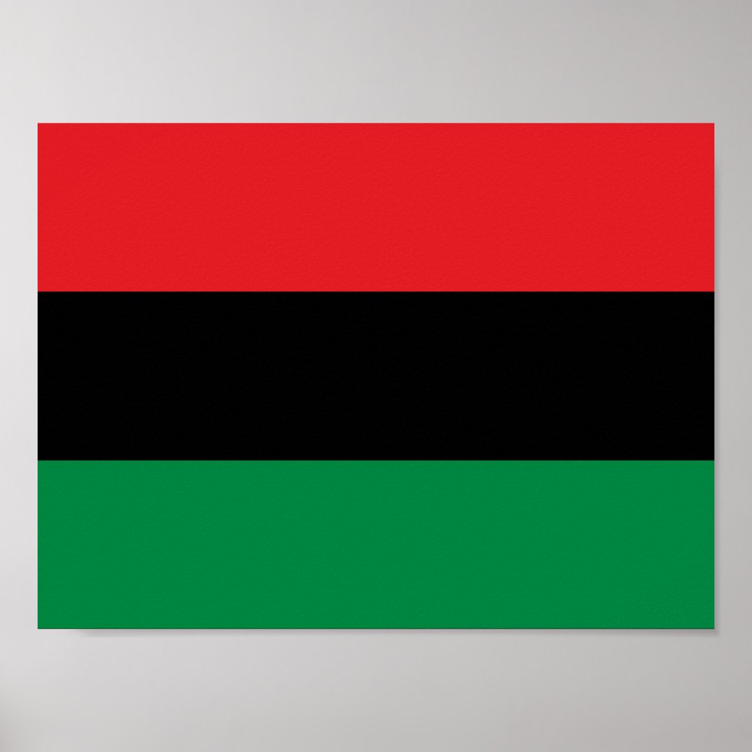Pan African UNIA Flag Poster | Zazzle