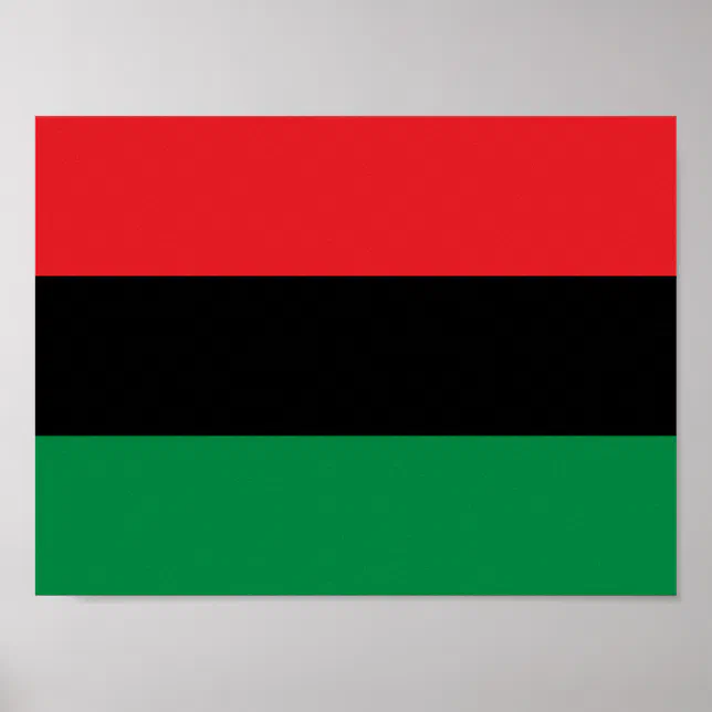 Pan African UNIA Flag Poster | Zazzle