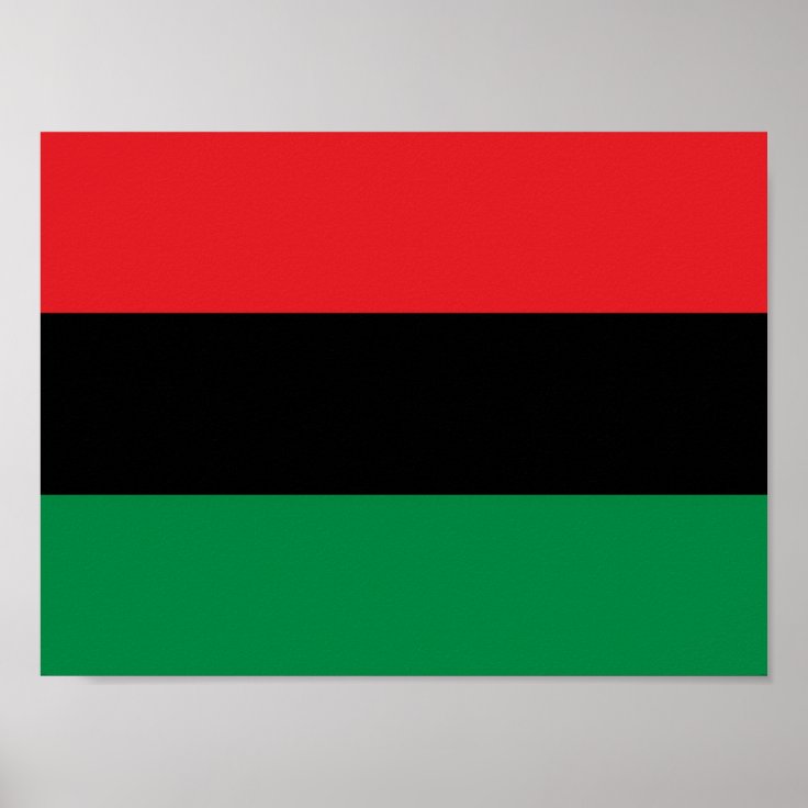 Pan African UNIA Flag Poster | Zazzle