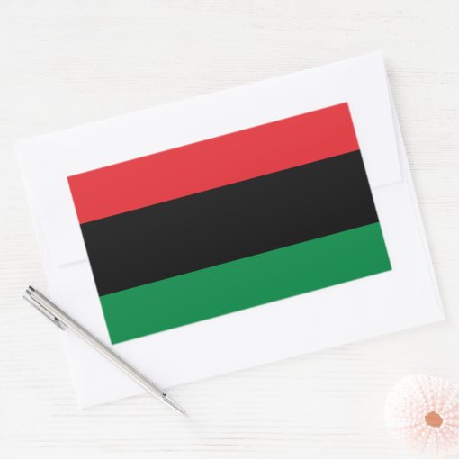 Pan African UNIA Flag Rectangular Sticker | Zazzle