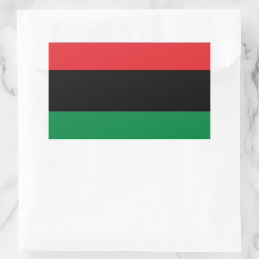Pan African UNIA Flag Rectangular Sticker | Zazzle