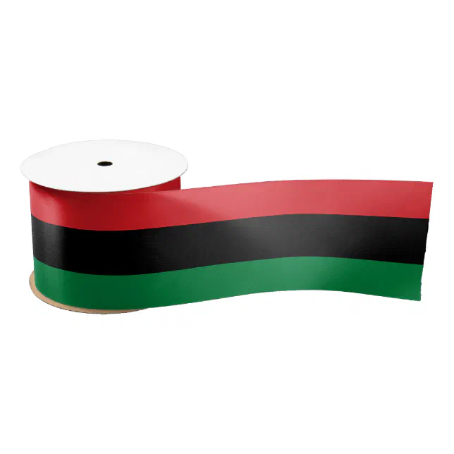 Pan African UNIA Flag Satin Ribbon | Zazzle