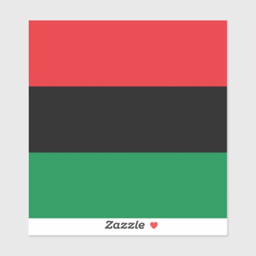 Pan African UNIA Flag Sticker | Zazzle