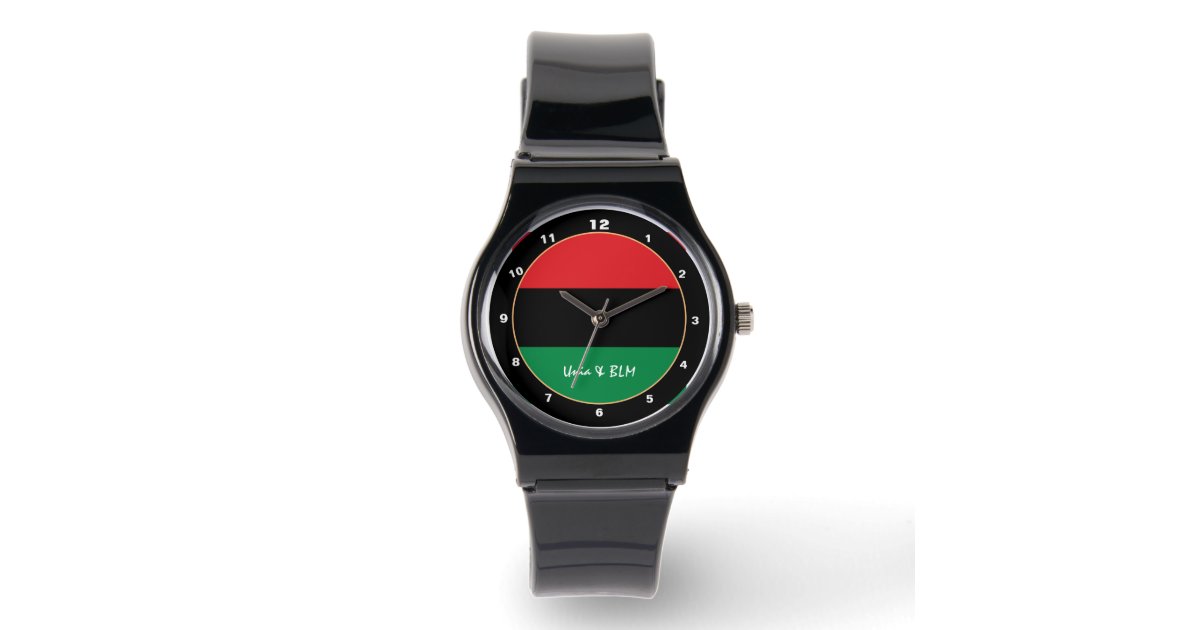 Pan African, Unia Flag Symbol trendy fashion watch | Zazzle