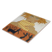 Pan Piper, illustration from 'Les Mythes' by Paul Ceramic Tile | Zazzle