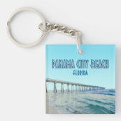 Panama City Beach Florida Vintage Keychain | Zazzle