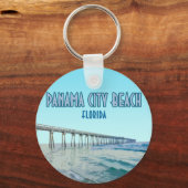 Panama City Beach Florida Vintage Keychain | Zazzle