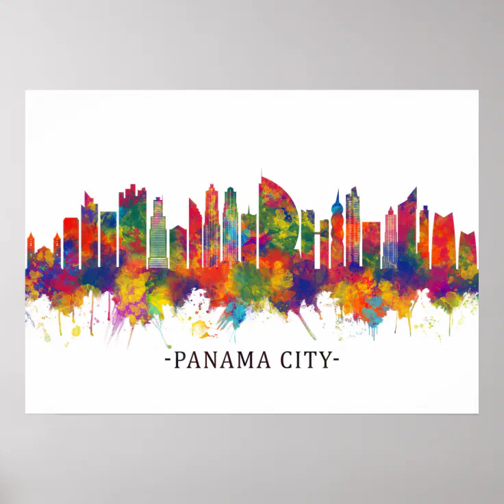 Panama City Panama Skyline Poster | Zazzle