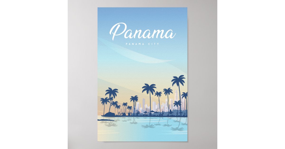 Panama city travel poster | Zazzle