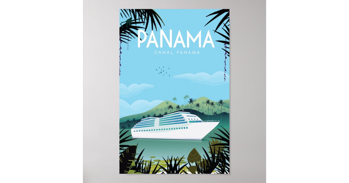 Panama travel poster, poster | Zazzle