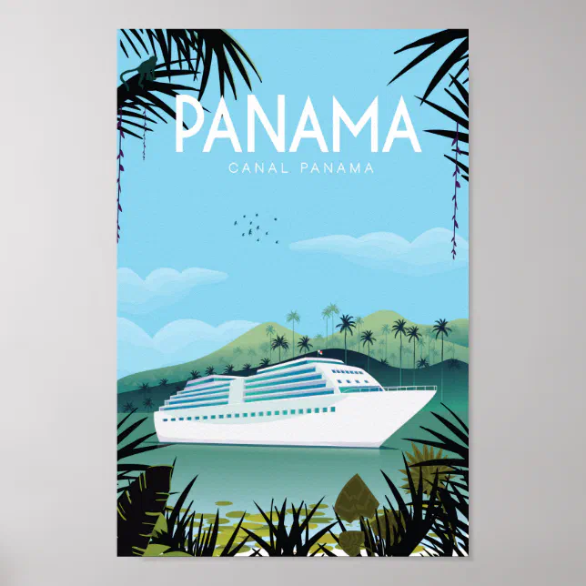 Panama travel poster, poster | Zazzle