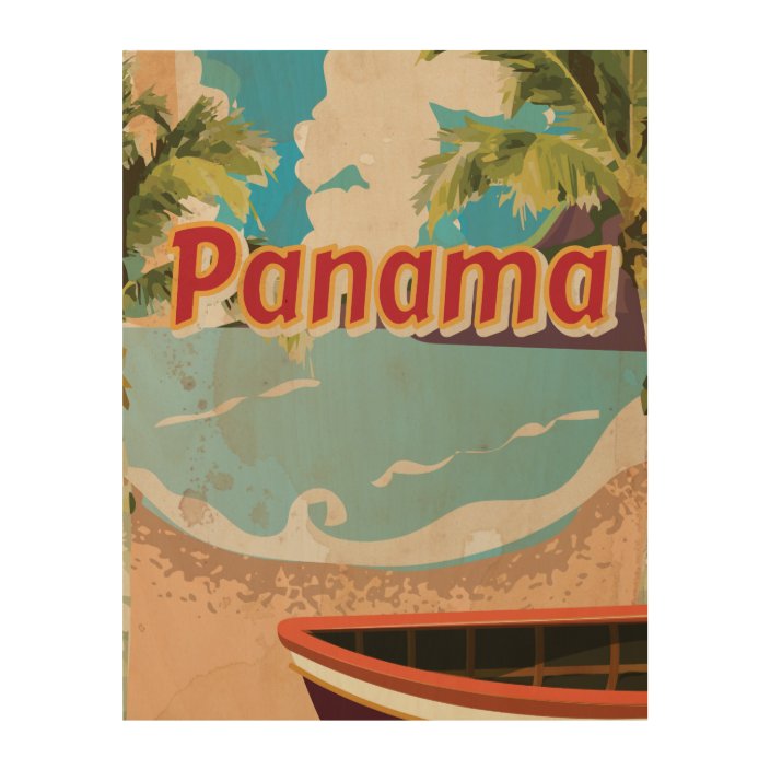 Panama Vintage Travel Poster | Zazzle