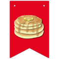 Pancake Birthday Party Flapjack Cute Kids Bunting Flags | Zazzle