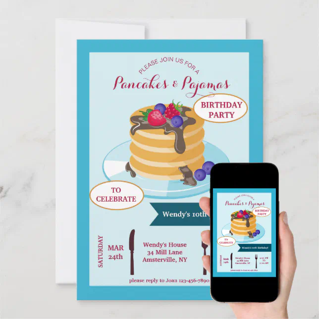 Pancake Breakfast Invitation | Zazzle