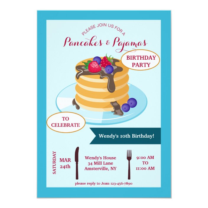Pancake Breakfast Invitation | Zazzle.com