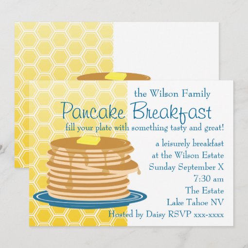 Pancake Breakfast Invitation | Zazzle