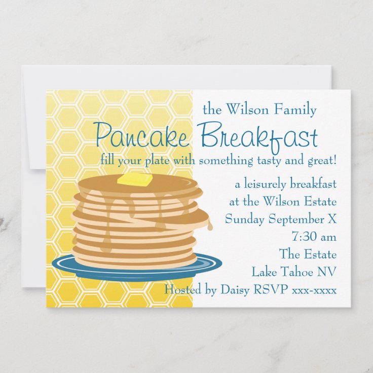 Pancake Breakfast Invitation | Zazzle