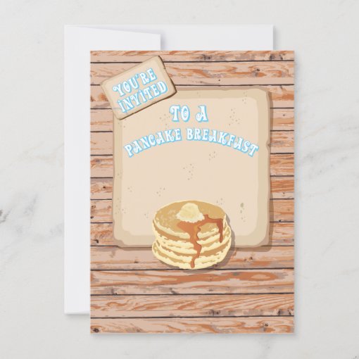 Pancake Breakfast Party Invitations | Zazzle