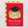 Pancake Brunch Graduation Party Invitation | Zazzle