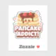 Pancake Lover Addict Cute Design Sticker | Zazzle