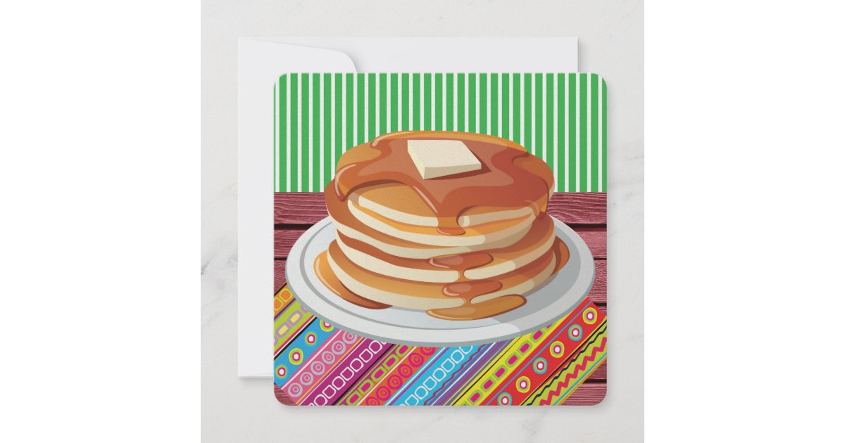 Pancake Supper - Fat Tuesday Invitation | Zazzle