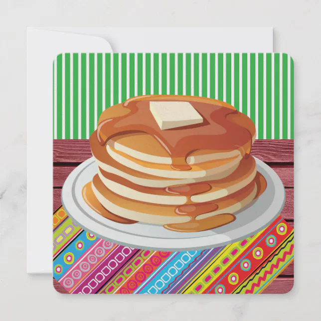 Pancake Supper - Fat Tuesday Invitation | Zazzle