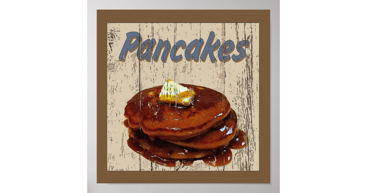 Pancakes 3 poster | Zazzle.com