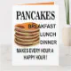 Pancakes Birthday Breakfast Pancake Greeting Card | Zazzle