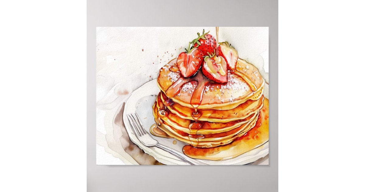 Pancakes Poster | Zazzle