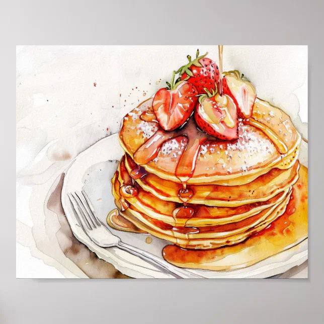 Pancakes Poster | Zazzle
