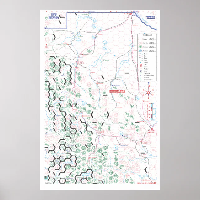Pancho Villa Map Poster | Zazzle