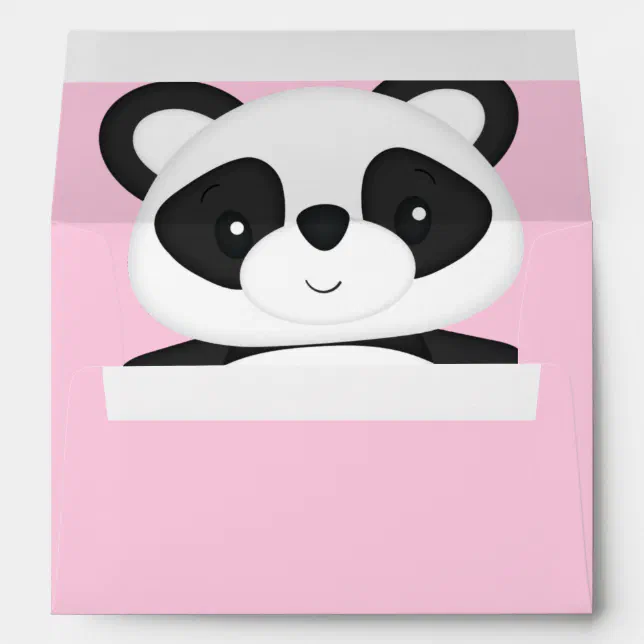Panda Bear Baby Shower Envelope | Zazzle