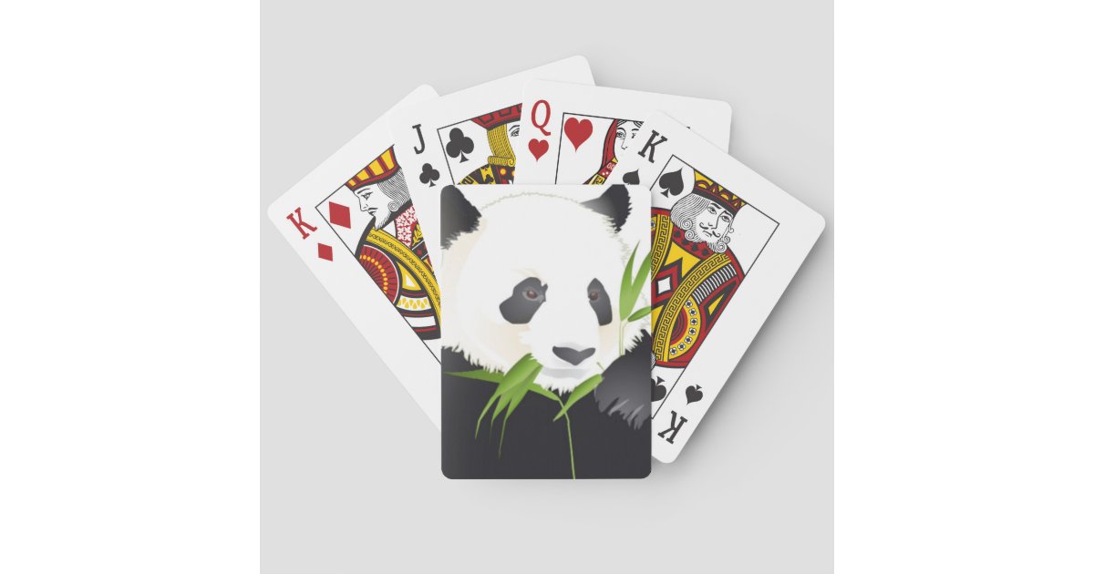 Panda Bear Poker Cards | Zazzle