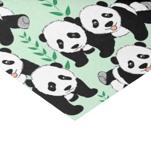 Panda Bears Graphic Tissue Paper | Zazzle