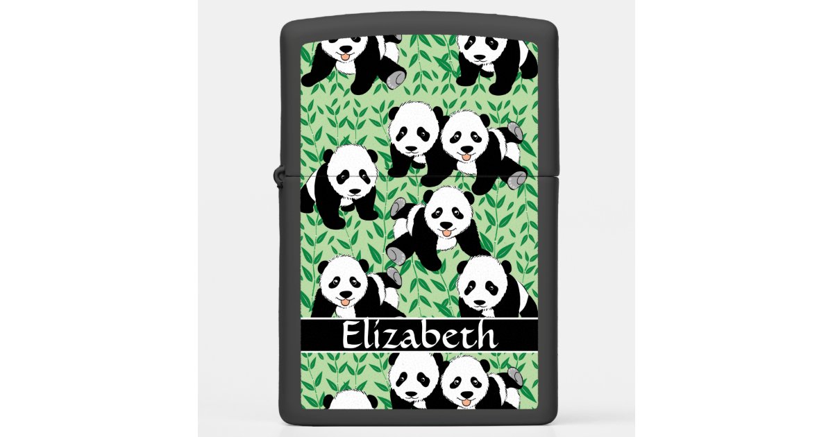 Panda Bears Graphic to Personalize Zippo Lighter | Zazzle