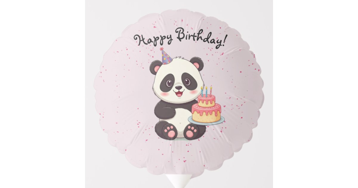 Panda Birthday Balloon | Zazzle