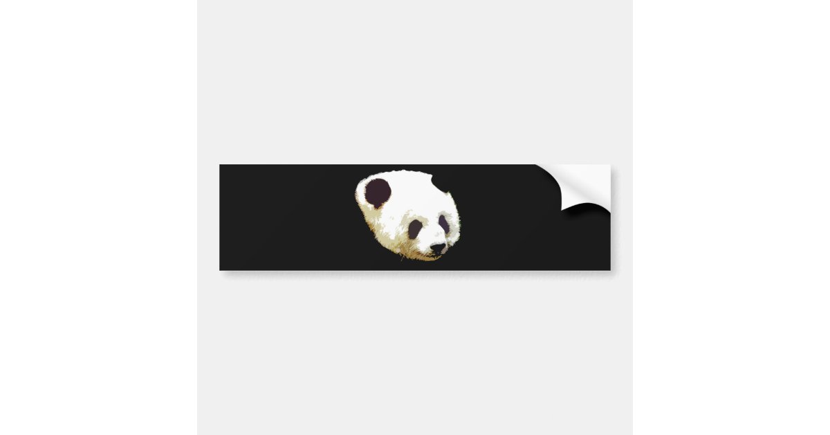 Panda Bumper Sticker | Zazzle