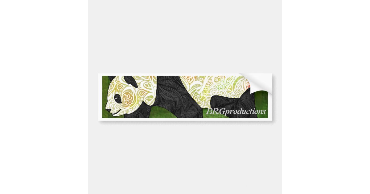 Panda Bumper Sticker | Zazzle