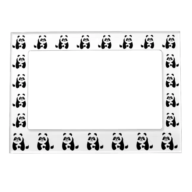 Panda Magnetic Picture Frame | Zazzle