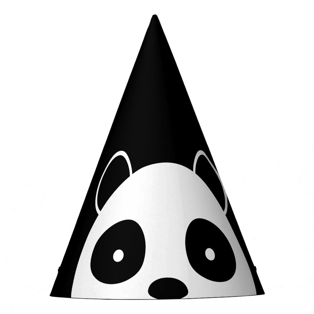 Panda party hats, birthday party decorations party hat | Zazzle