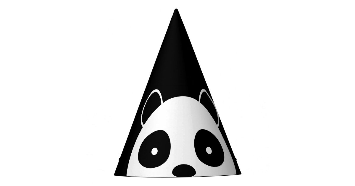Panda party hats, birthday party decorations party hat | Zazzle
