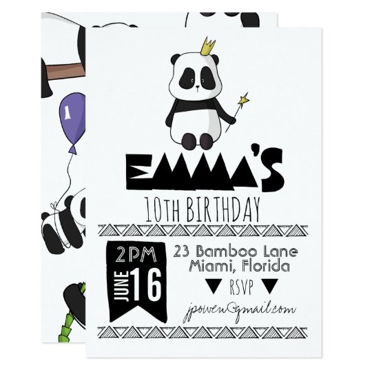 Panda Party Invitation | Zazzle.com