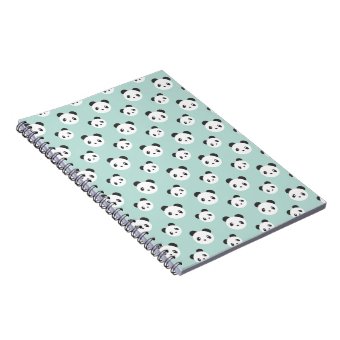 Panda patterned notebook | Zazzle