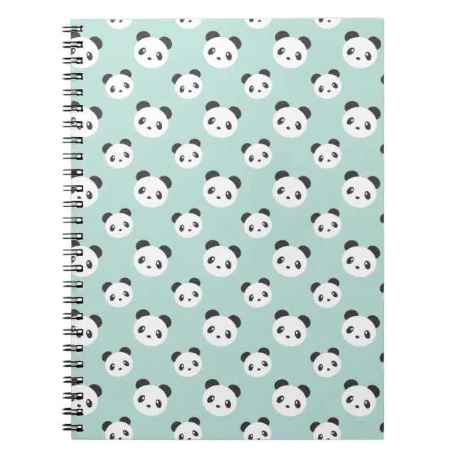 Panda patterned notebook | Zazzle