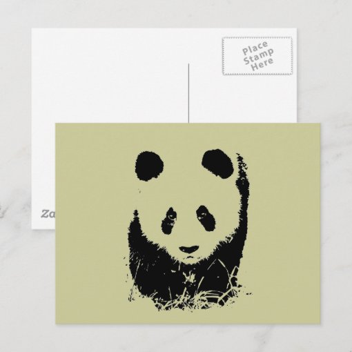 Panda Pop Art Postcard | Zazzle
