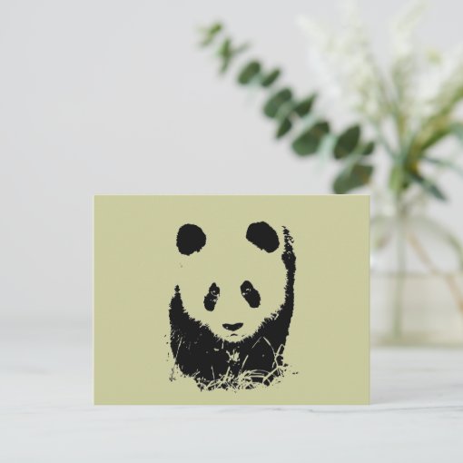 Panda Pop Art Postcard | Zazzle