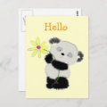 panda postcard | Zazzle