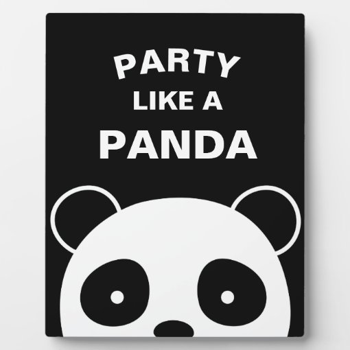 Panda Sign, Panda Decorations Plaque | Zazzle